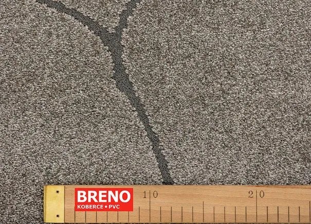 Breno Kusový koberec TRENTINO kruh 410001/7131, 200x200 cm, Vícebarevné/Hnědá