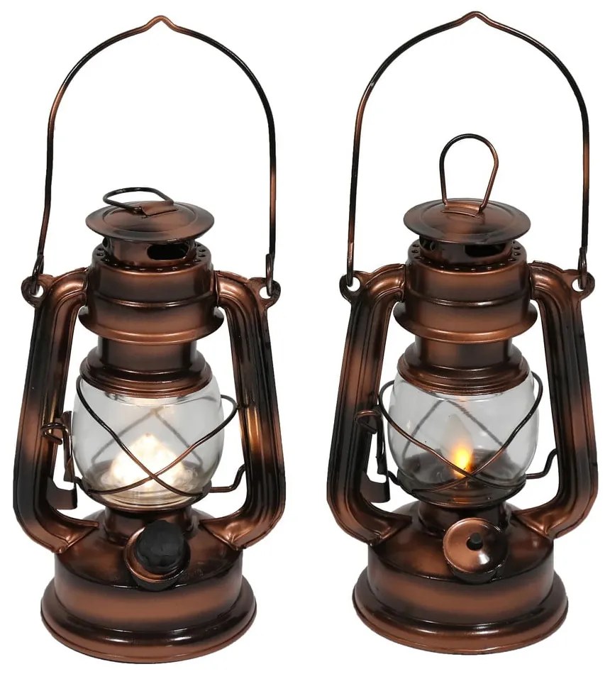 LED lucerna v bronzové barvě (výška 19 cm) – Hilight