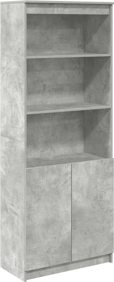 Skříň highboard betonově šedá 70 x 35 x 180 cm kompozitní dřevo 3328474