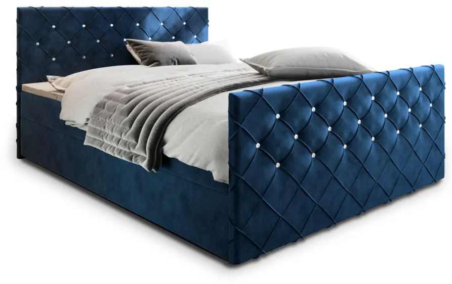 Expedo Čalouněná postel boxspring MINDY, 180x200, magic velvet 2216