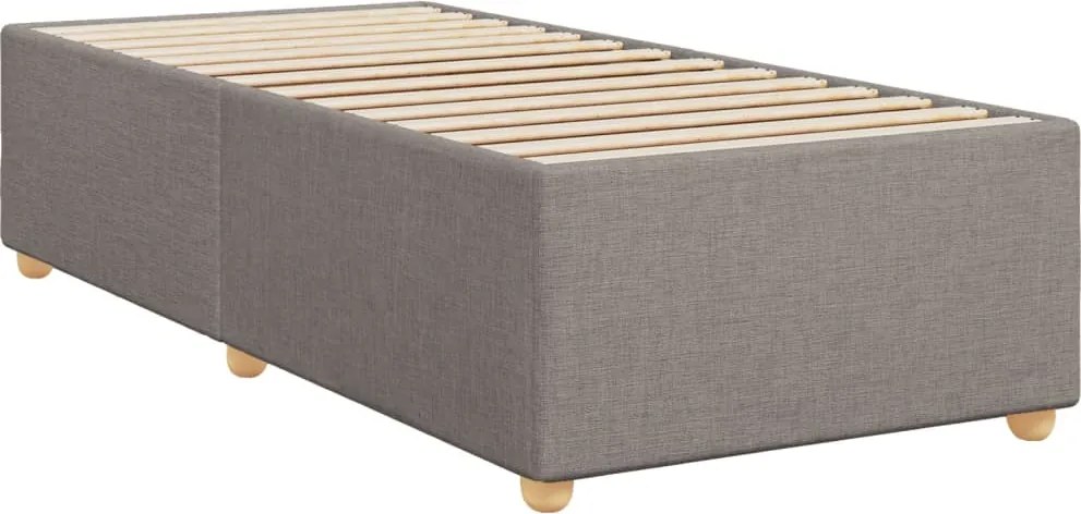 Box spring postel s matrací taupe 80x200 cm textil 3291125