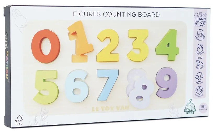 Le Toy Van Vkládací puzzle s čísly