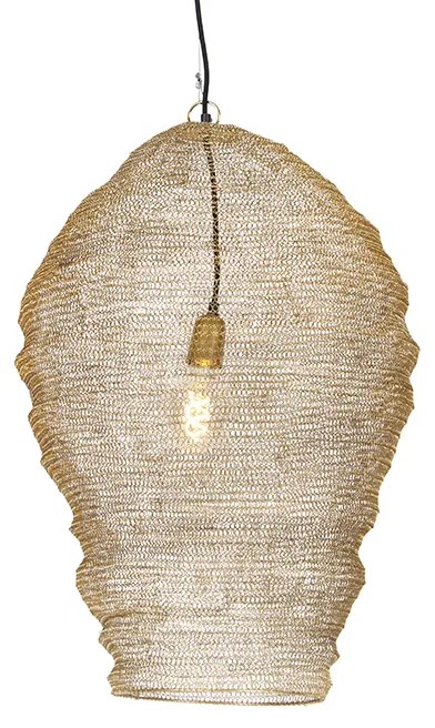 Orientální závěsné svítidlo zlaté 70 cm - Nidum