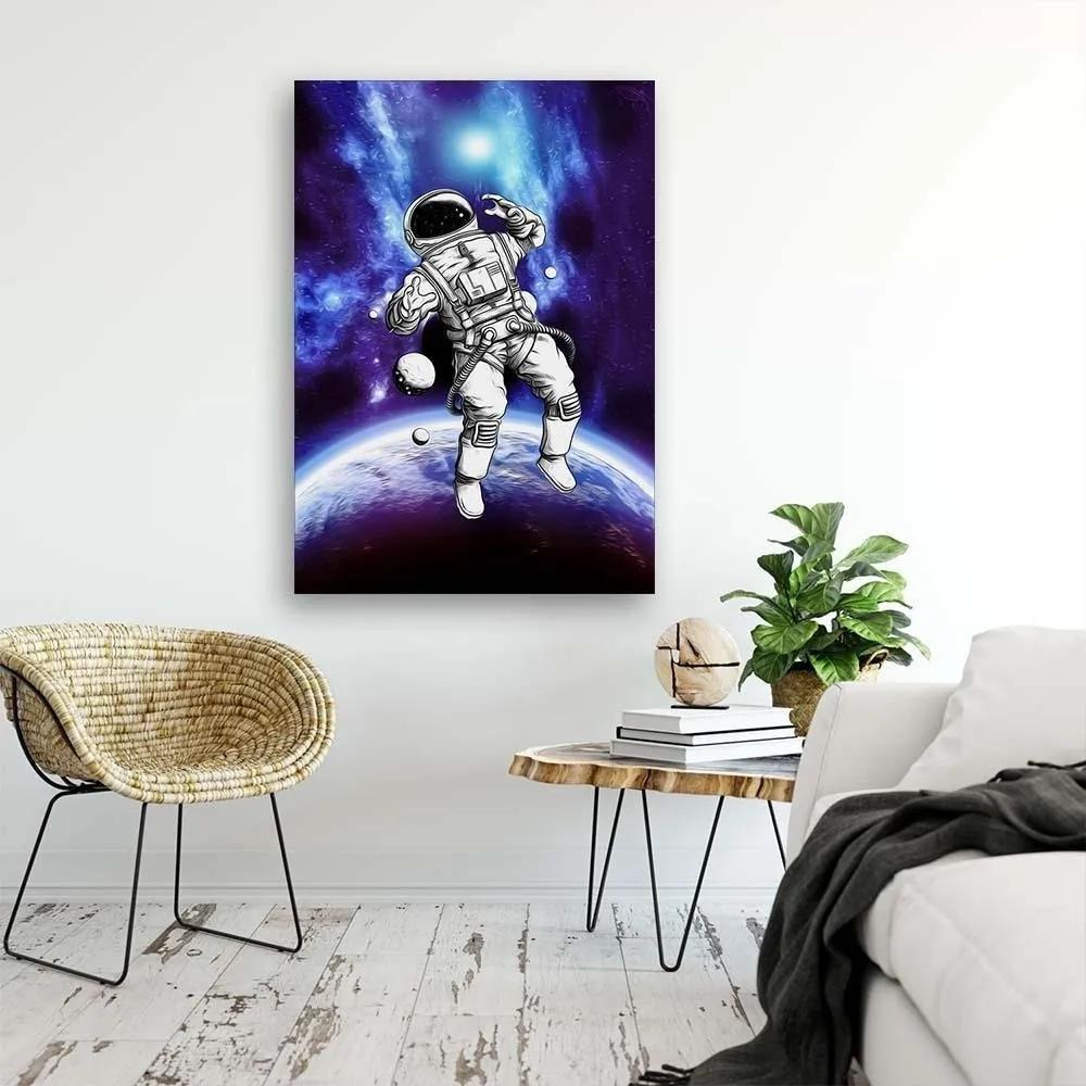 Gario Obraz na plátně Astronaut ve fialovém prostoru - Pau Fernandez Rozměry: 40 x 60 cm