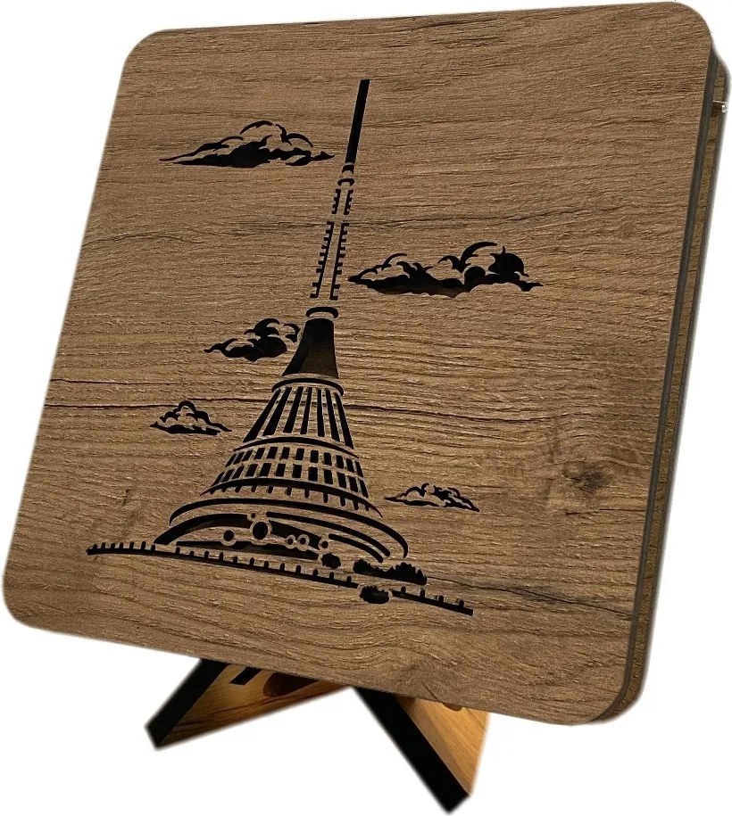 Li-Go "Ještěd" lampa 19x19 cm provedení povrchu: dub světlý