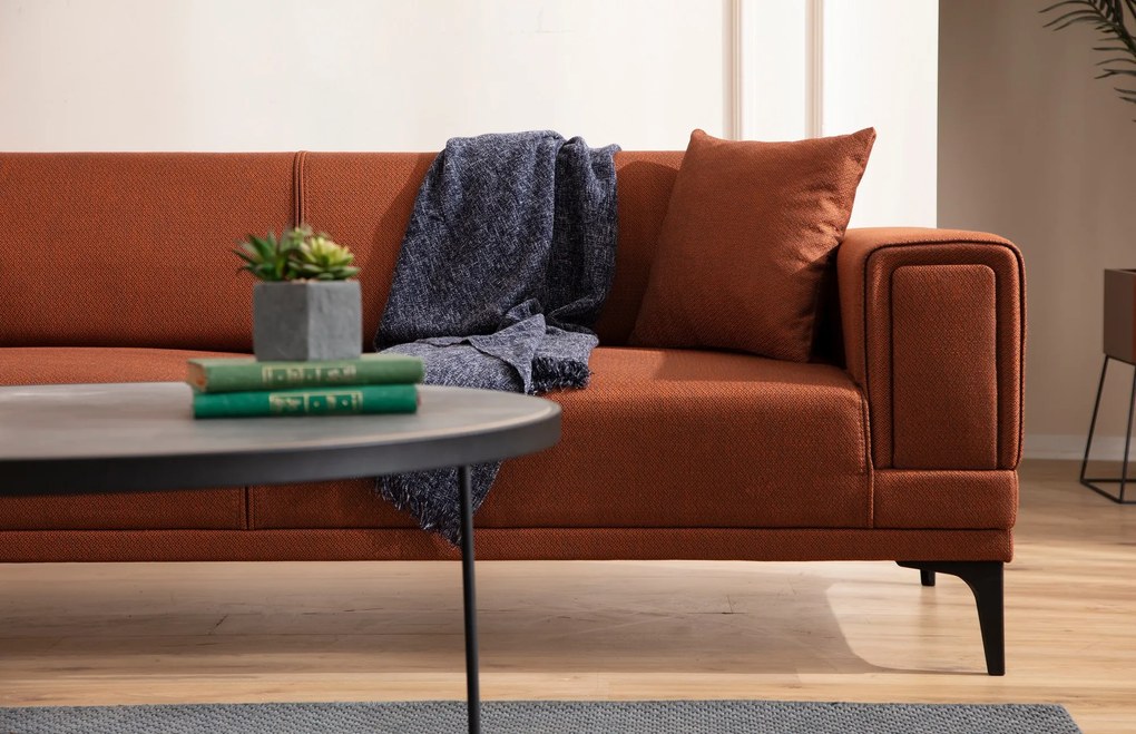 Hanah Home Dvoumístná pohovka HORIZON červenooranžová 170 cm