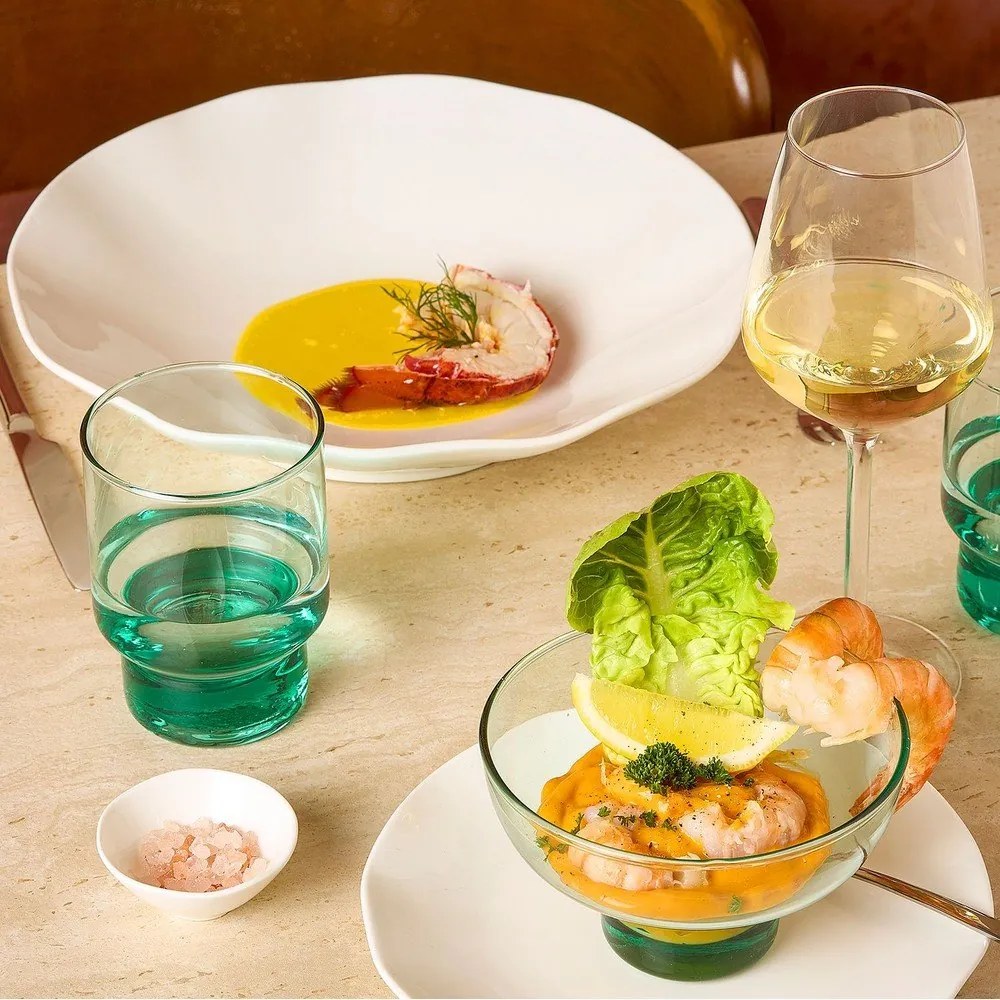 Sklenice v sadě 6 ks z recyklovaného skla 370 ml Revera – BonBistro