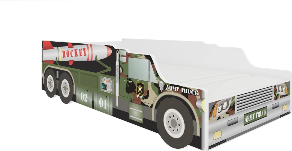 ADRK Furniture Postel s matracem ROCKET 160x80 CH-ROC-160-E1788