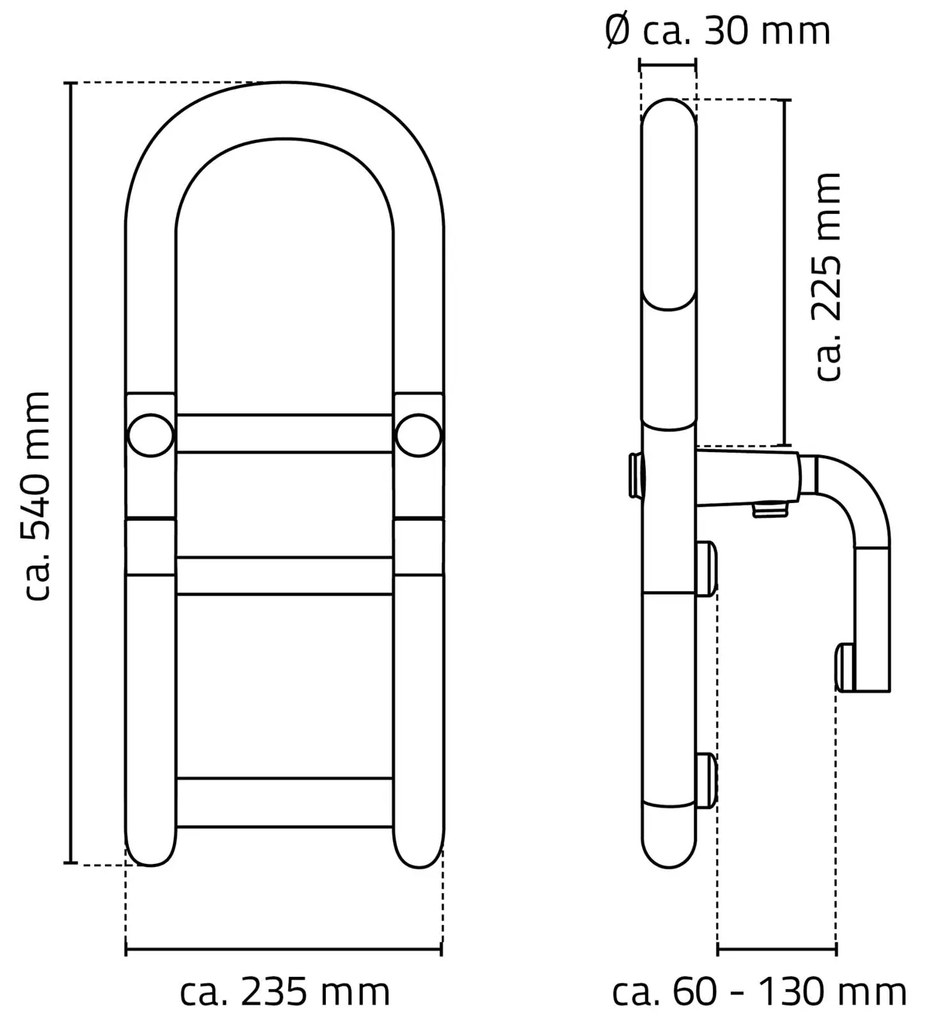 Ridder, Podpůrné madlo na vanu, bílá, A00300101