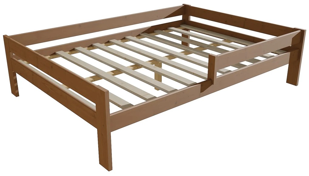 Vomaks Dětská postel se zábranou VMK006C KIDS Rozměr: 120 x 200 cm, Barva: bezbarvý lak