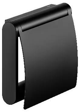Keuco Plan - Držák toaletního papíru s krytem, matná černá 14960370000