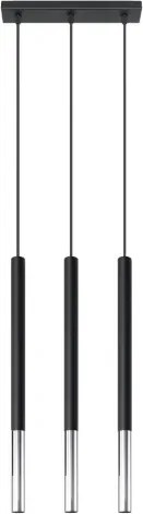 Lustr SOLLUX Mozaica 3l G9 3x40W bez zdroje SL.0886 černá/chrom