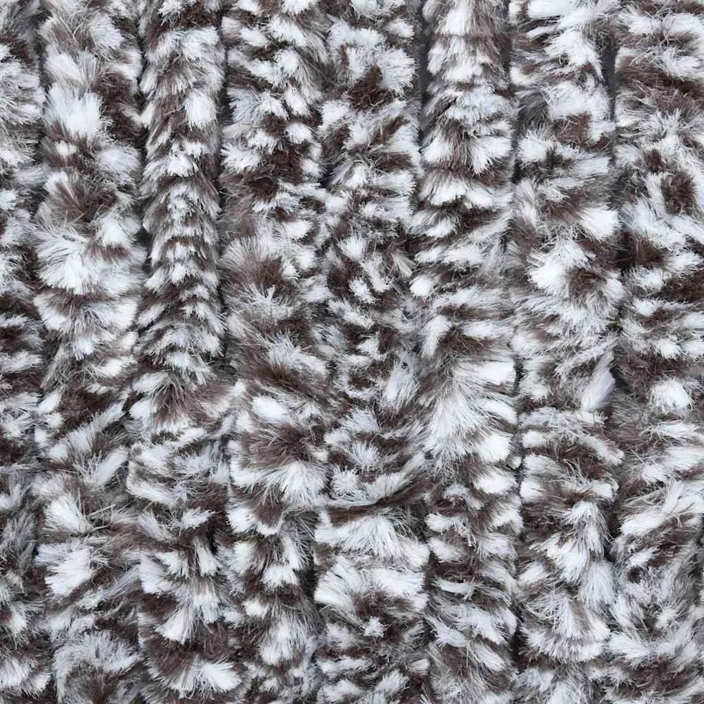 Závěs proti hmyzu hnědý a béžový 56 x 185 cm Chenille 284276