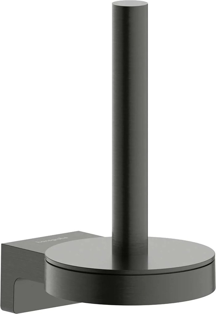Hansgrohe AddStoris S - Rezervní držák toaletního papíru, kartáčovaný černý chrom 41786340