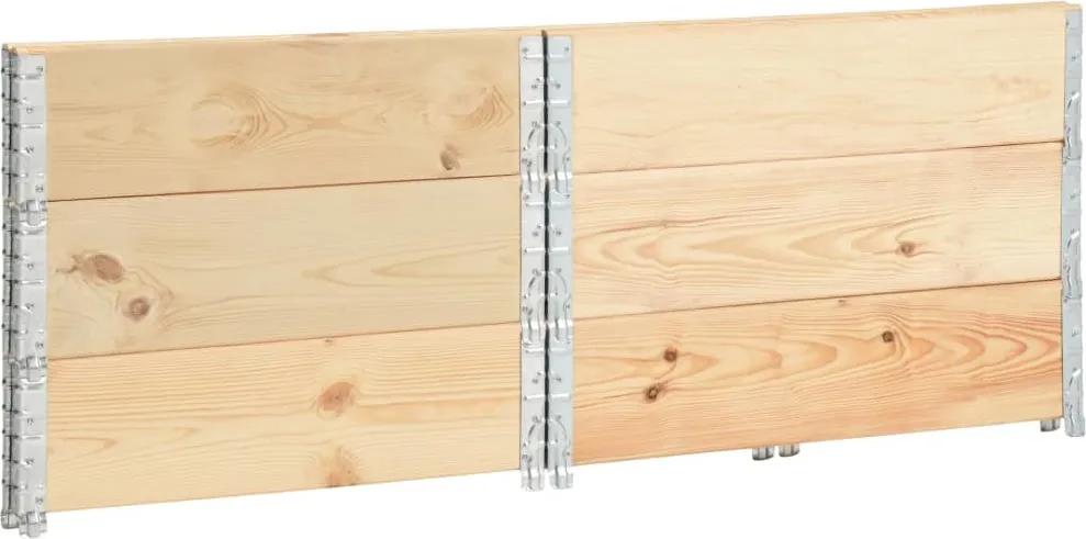 vidaXL Vyvýšené záhony 3 ks 100 x 100 cm masivní borové dřevo [3055169]