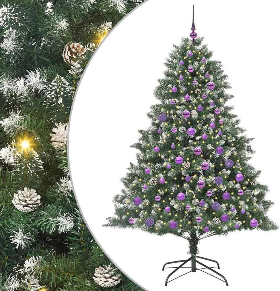 Umělý vánoční stromeček Zelená 180 cm PVC, plast a ocel 3395239