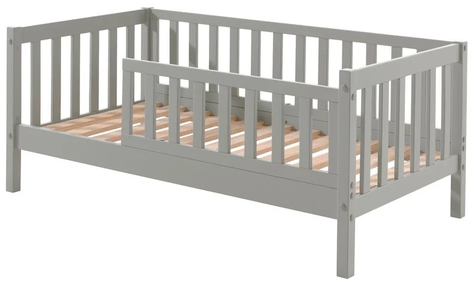 Šedá dětská postel Vipack Junior, 70 x 140 cm Biano.cz