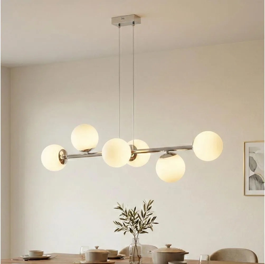 Brilagi - Lustr na lanku MALONY 6xE14/20W/230V lesklý chrom