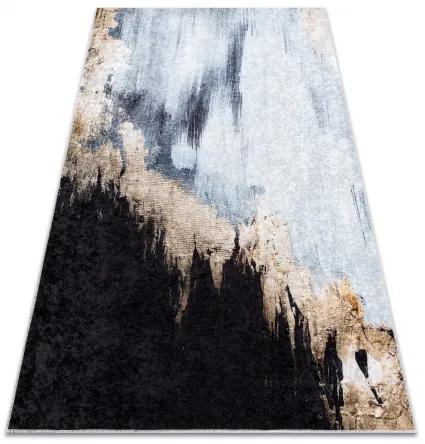 Dywany Luszczow Dětský kusový koberec MIRO 51573.802 pratelný  Abstrakce protiskluz, modrý / zlato Rozměr koberce: 120 x 170 cm