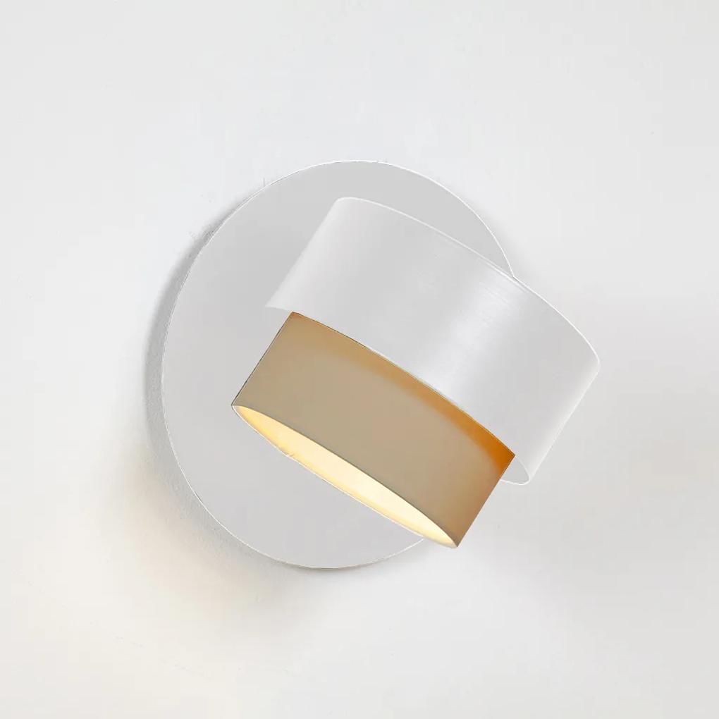 Moderní nástěnná lampička Kan Wall XL Barva svítidla: Bílá, Dekor: Cotonet písčitý