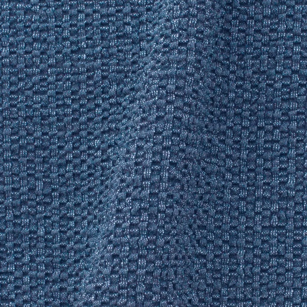 Potah na sedačku multielastický, Denia, modrý dvojkřeslo 140 x 180 cm