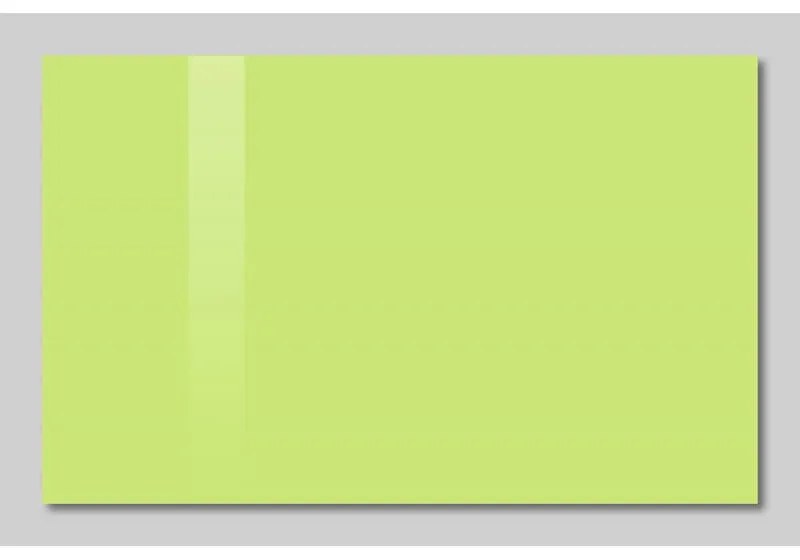 Zelená pistáciová skleněná magnetická tabule nalepovací na zeď Smatab® - 120 × 180 cm