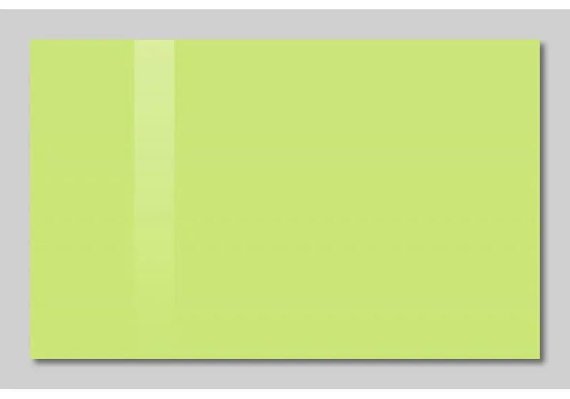 Zelená pistáciová skleněná magnetická tabule nalepovací na zeď Smatab® - 48 × 48 cm