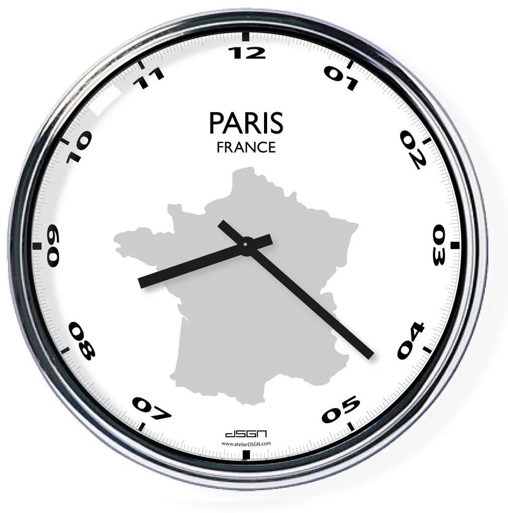 Kancelářské nástěnné hodiny: Paříž (32 cm), Výběr barev Tmavé
