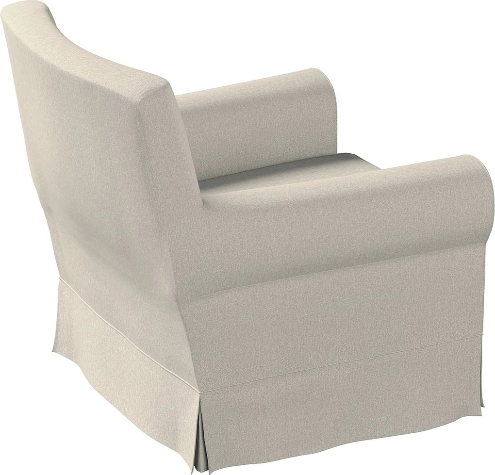 Potah na křeslo IKEA Ektorp Jennylund barva béžová látka pletený vzor