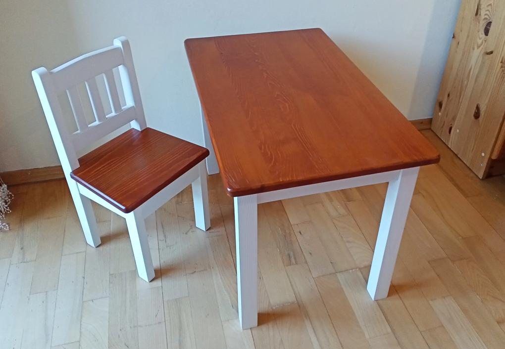 Via-nábytek Dětský stůl SL dřevěný Povrchová úprava: Bílá