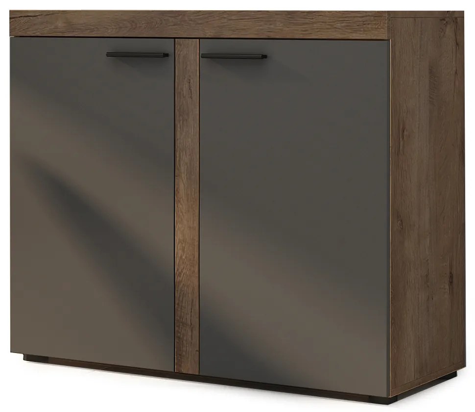 Obývací stěna Rumba + komoda 2F | 270 cm + 97,2 cm | lefkas/grafit