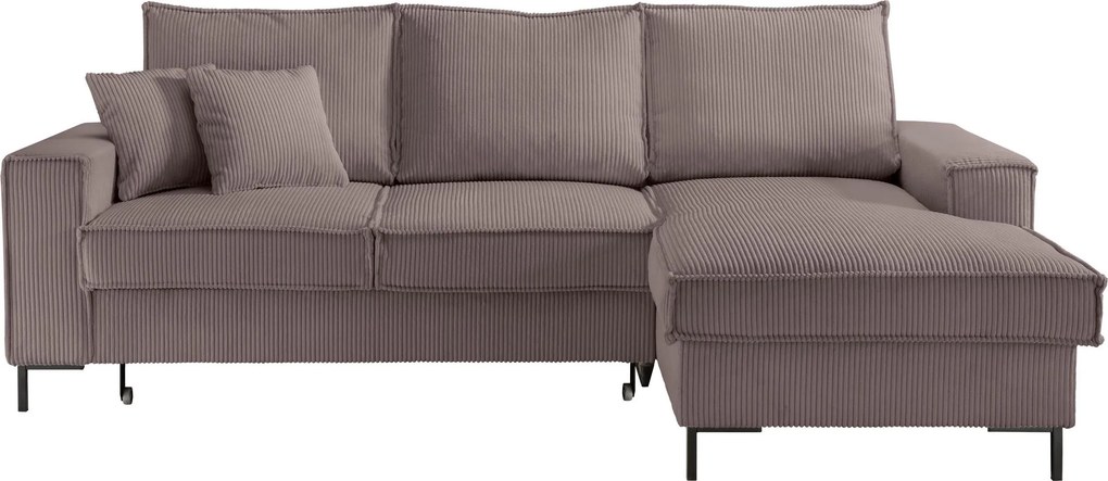 XXXLutz ROHOVÁ SEDAČKA, textil, šedavě hnědá P & B - Sedací soupravy - 002310021703