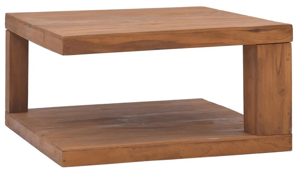 326127 vidaXL Konferenční stolek 65 x 65 x 33 cm masivní teakové dřevo