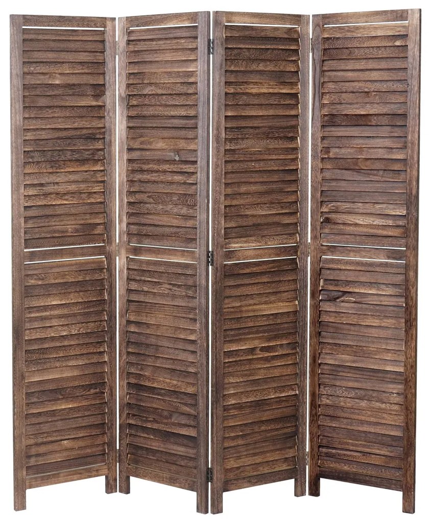 Paraván Shabby vintage C30 - 170 x 160 cm - Hnědá