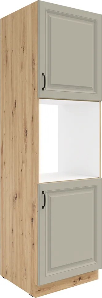 Kuchyňská linka STILO ac | 120 + 230 cm | PREMIUM BOX zásuvky | UNI dvířka | artisan/světle šedá