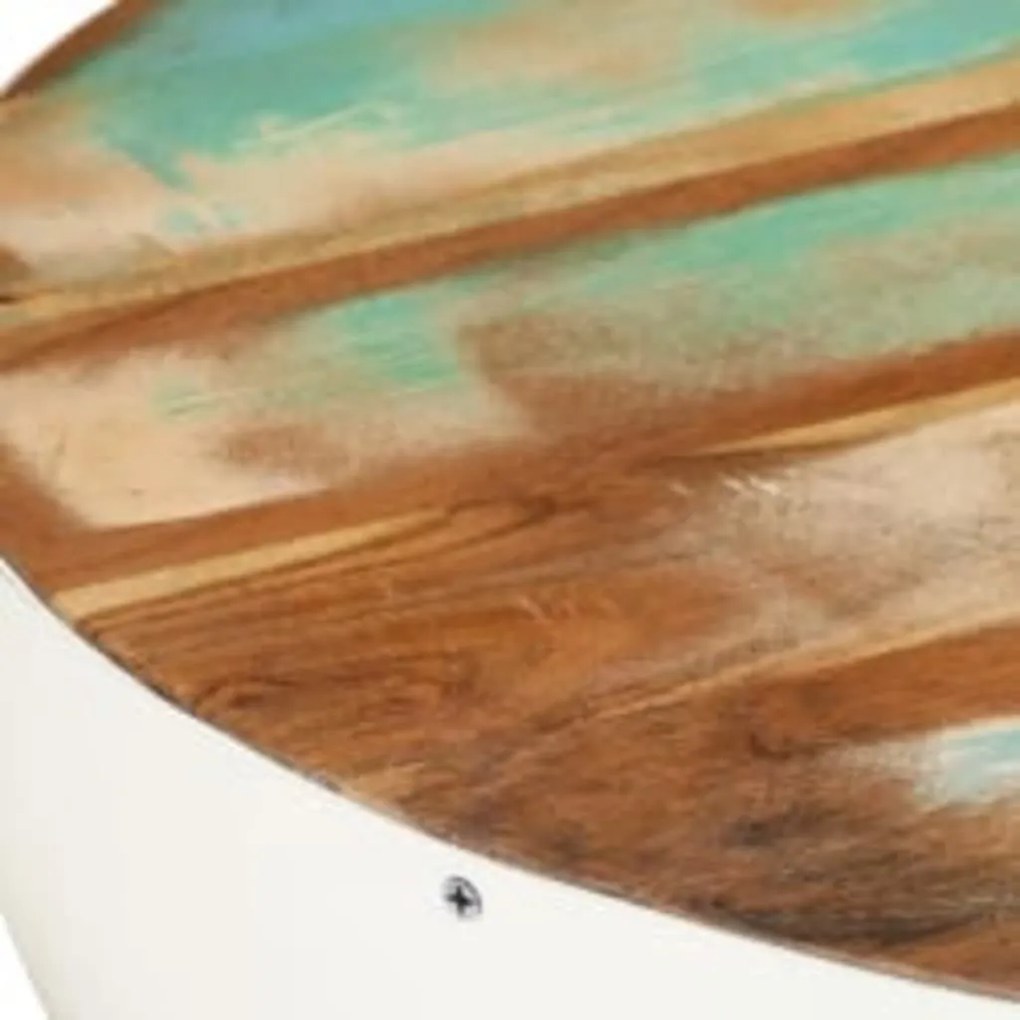 vidaXL Konferenční stolek ve tvaru mísy Ø 60 cm masivní mangovník [243353] Barva: Šedá