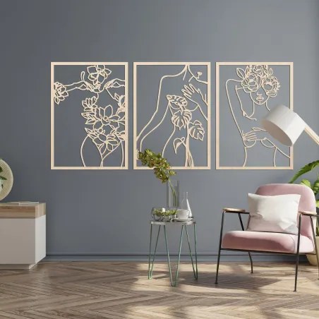 Elegantní nástěnná dekorace ženy – Moderní umění do interiéru | SENTOP PR0480
