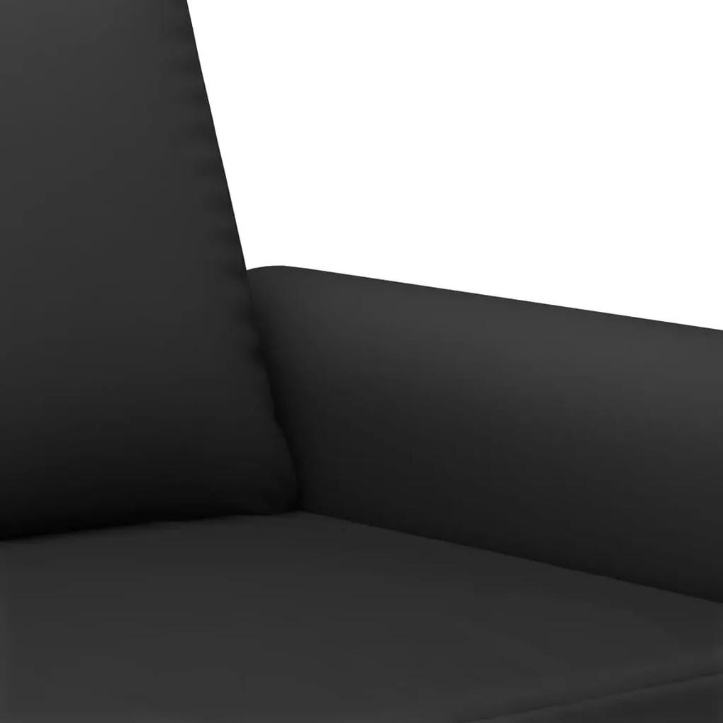 3místná pohovka černá 180 cm samet - Default Title