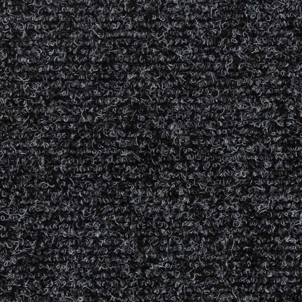 Schodové rohože samolepicí 30 ks 76 x 20 cm tmavě šedé obdélníkové 3365722