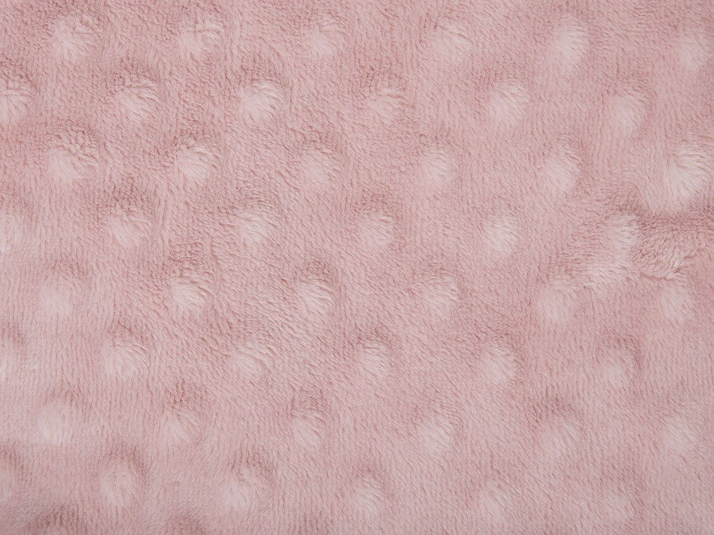 Deka 150x200 cm růžová SAMUR Beliani
