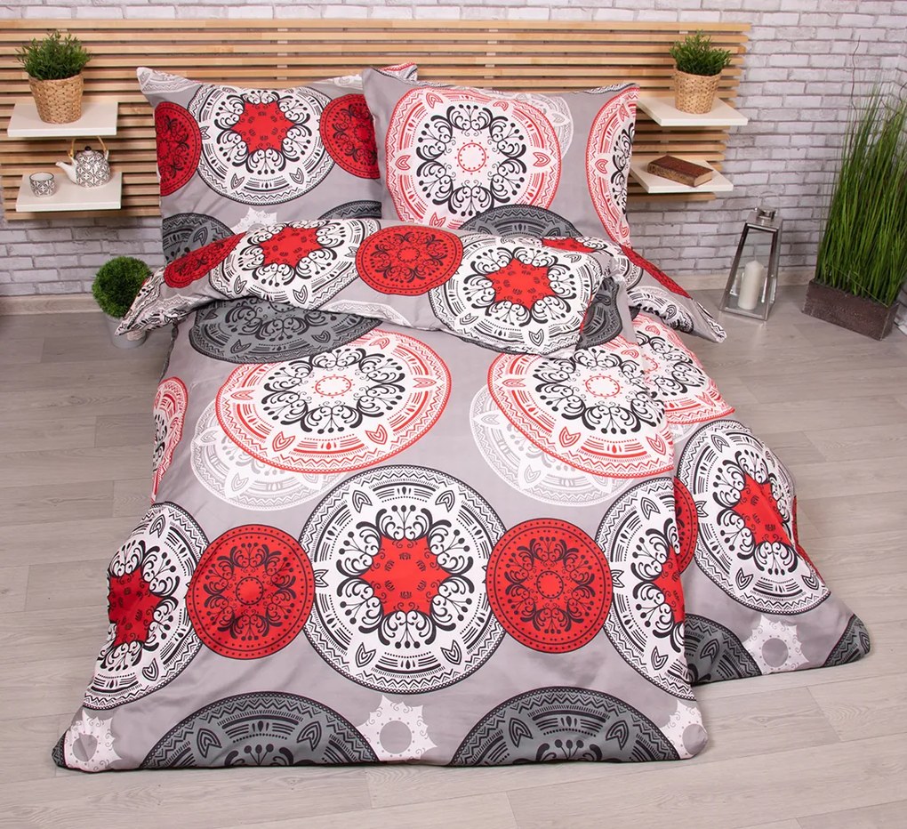 TP Zvýhodněná sada Microtop povlečení na dvě lůžka 140x200+70x90 - Orient grey