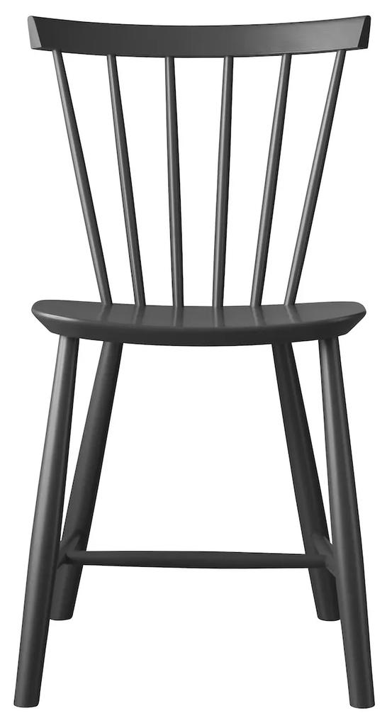 Židle z bukového masivu J46 tmavě šedý lak