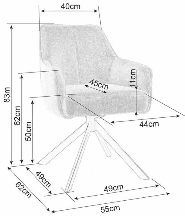 Jídelní židle Slavia, olivová