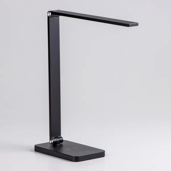 Brilagi -LED Stm dotyk stol lampa s bezdr nab QI LED/7W/5V 3000/4000/6000K černá