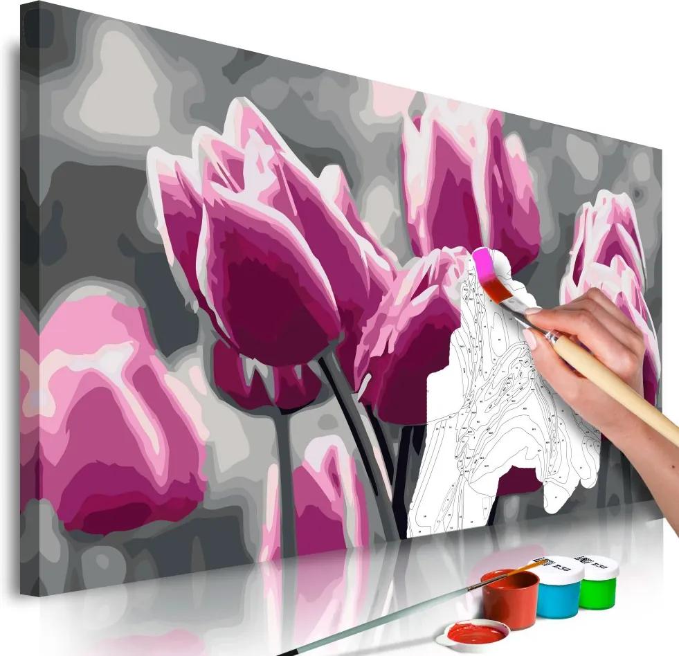 Bimago Malování podle čísel - Tulip Field | 60x40 cm
