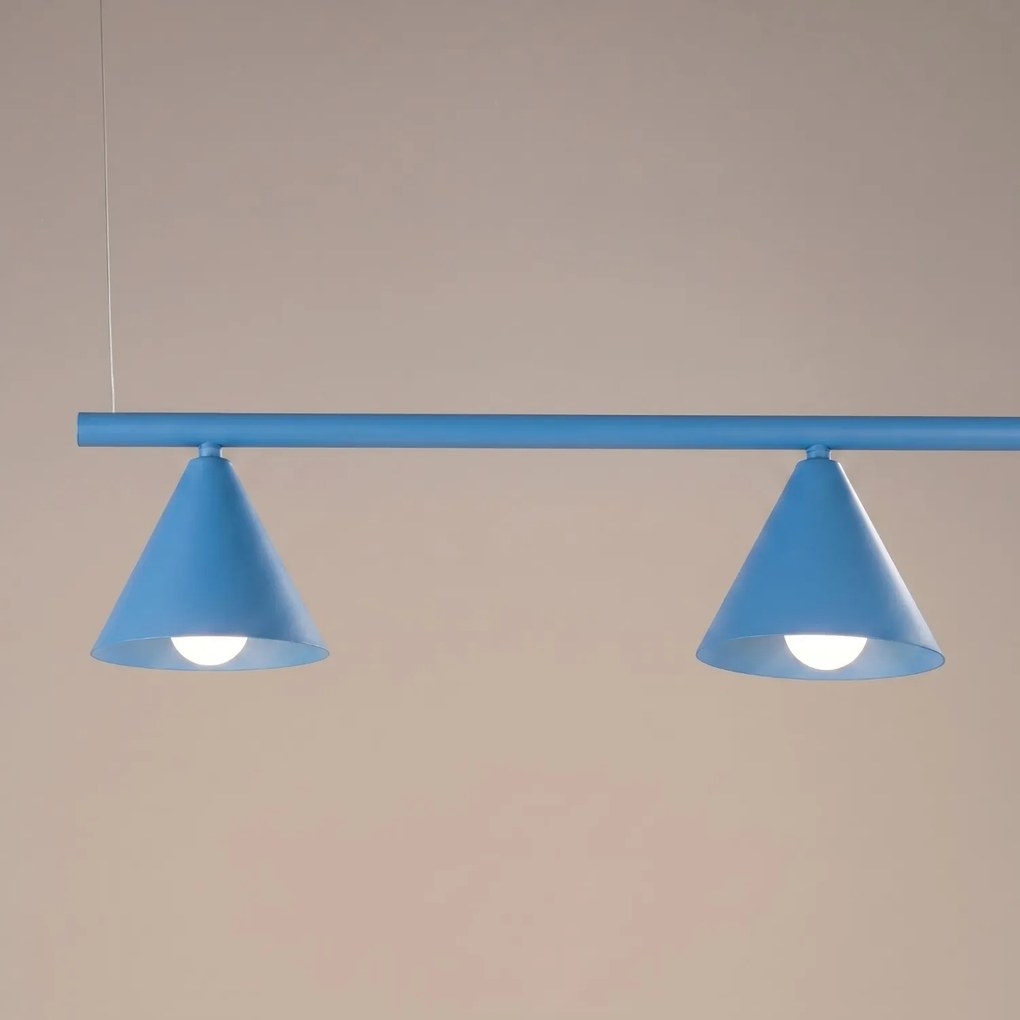 Sollux Lighting Lustr NOX 4L světle modrý