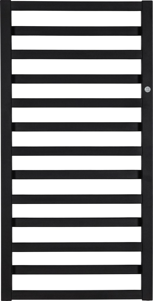 Hopa Poppy koupelnový radiátor 500 x 1310 mm spodní připojení barva černá RADPPY501331