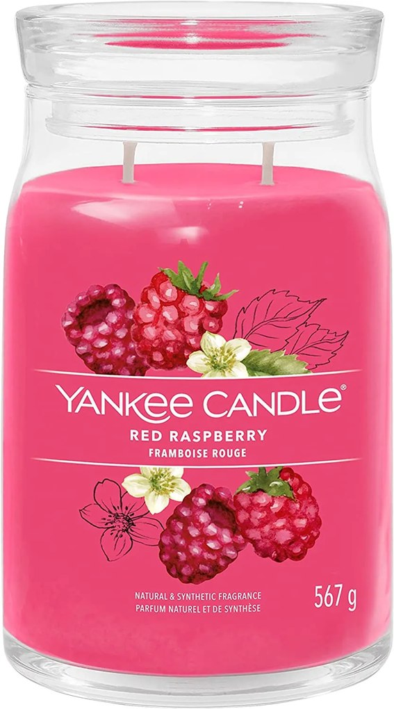 Yankee Candle vonná svíčka Signature ve skle velká Red Raspberry 567 g