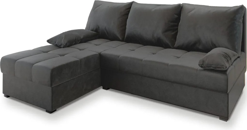 Rohová rozkládací sedací souprava do L CELESTE, 200 cm, s úložným prostorem Roh pohovky: Pravý roh, Barva látky Paros: Béžová (Paros 02)