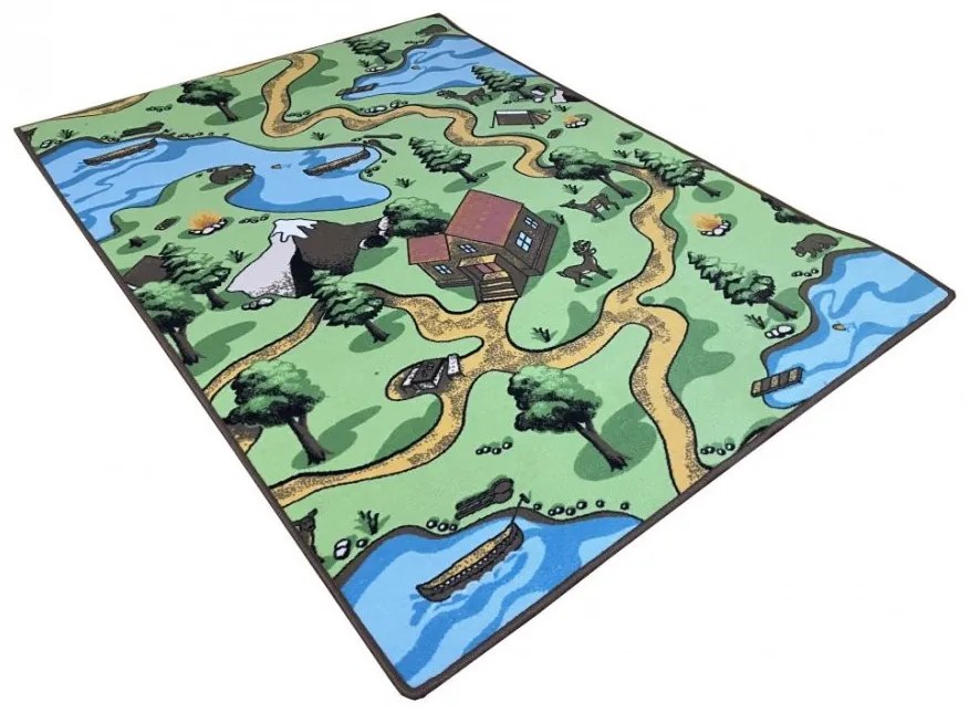 Vopi | Dětský koberec Aljaška SILK 5208 - 133 x 133 cm